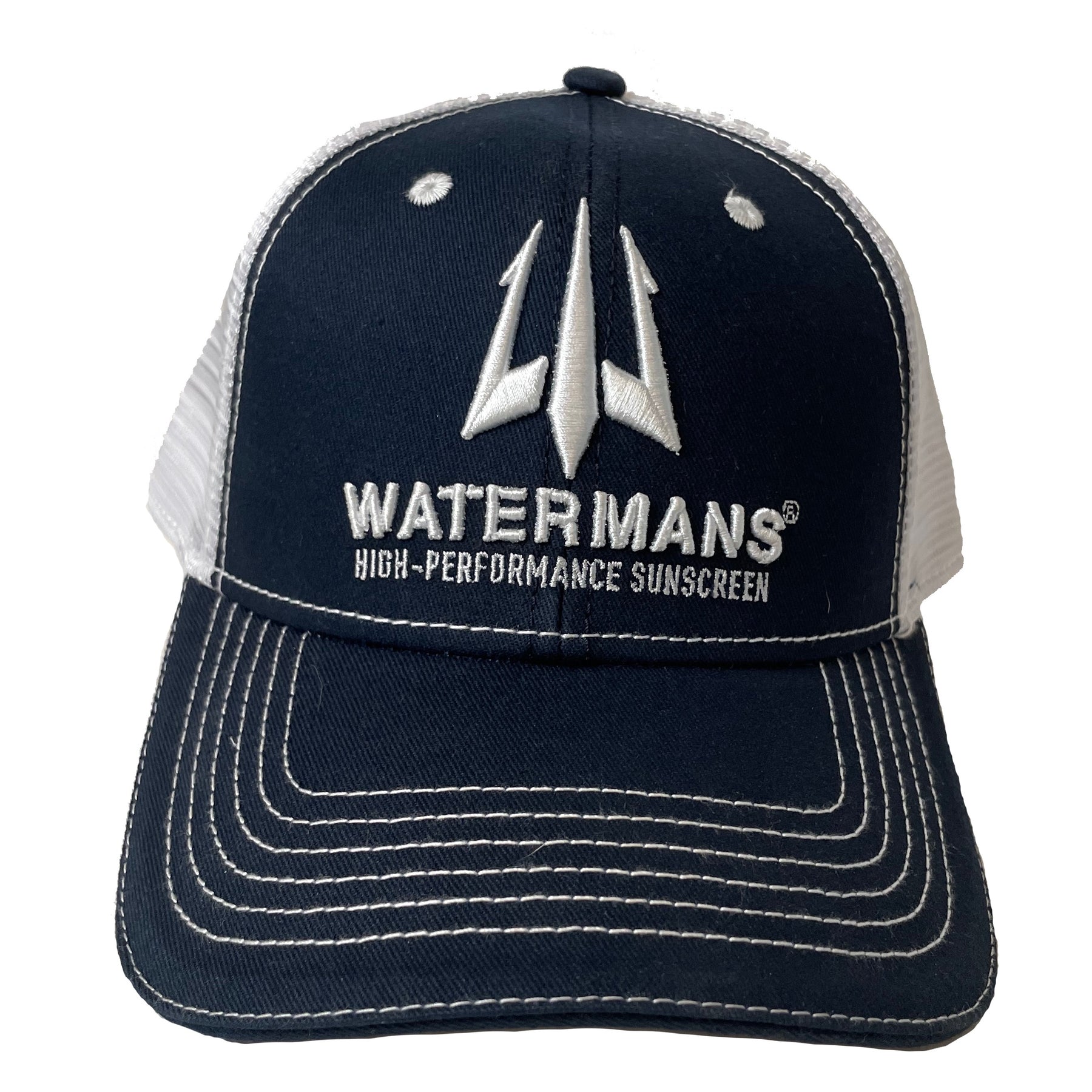 Watermans Navy/White Logo Snapback Hat – GoWatermans